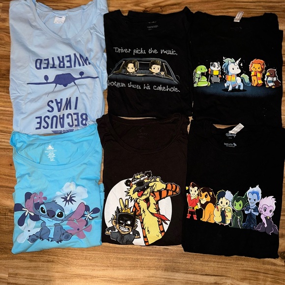 Teeturtle | Tops | Woman Short Sleeve Graphic Tees Stitch Harry Potter ...